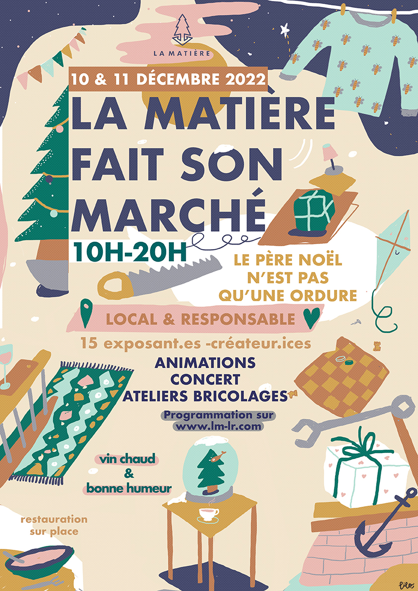 "la Matière fait son marché", marché de noël local et responsable près de La Rochelle | Kidiklik